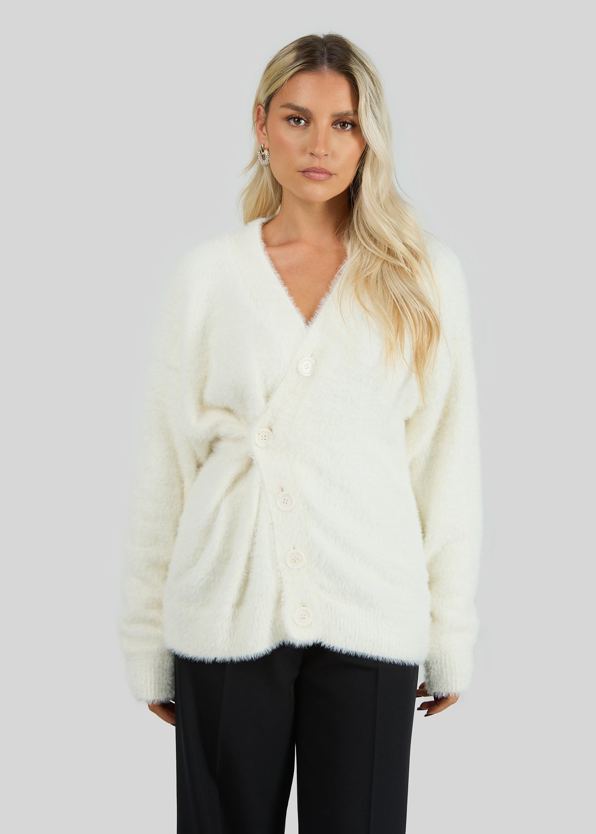 Snow Furry Oversized Cardigan